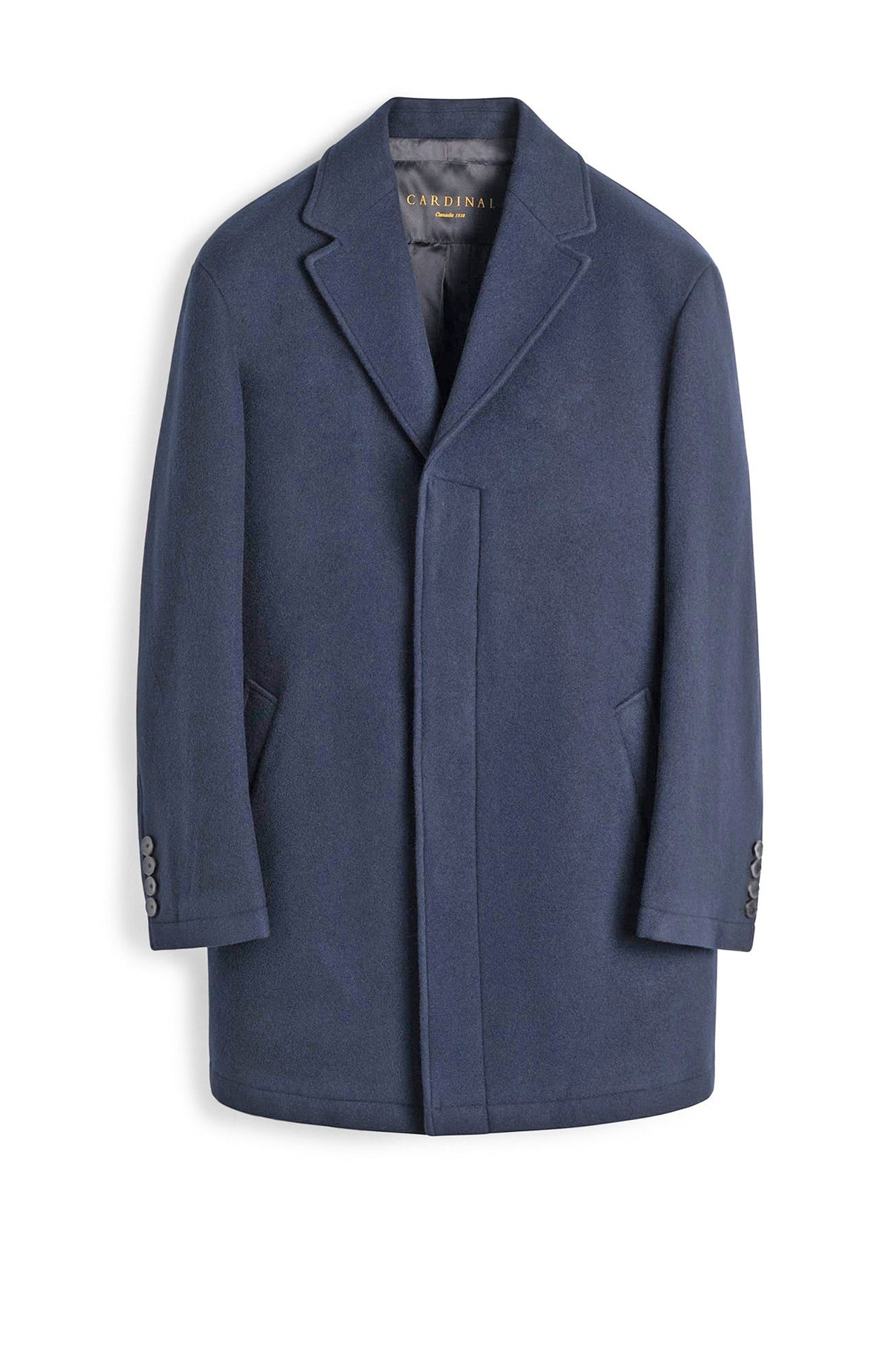 Onix Navy Wool Topcoat