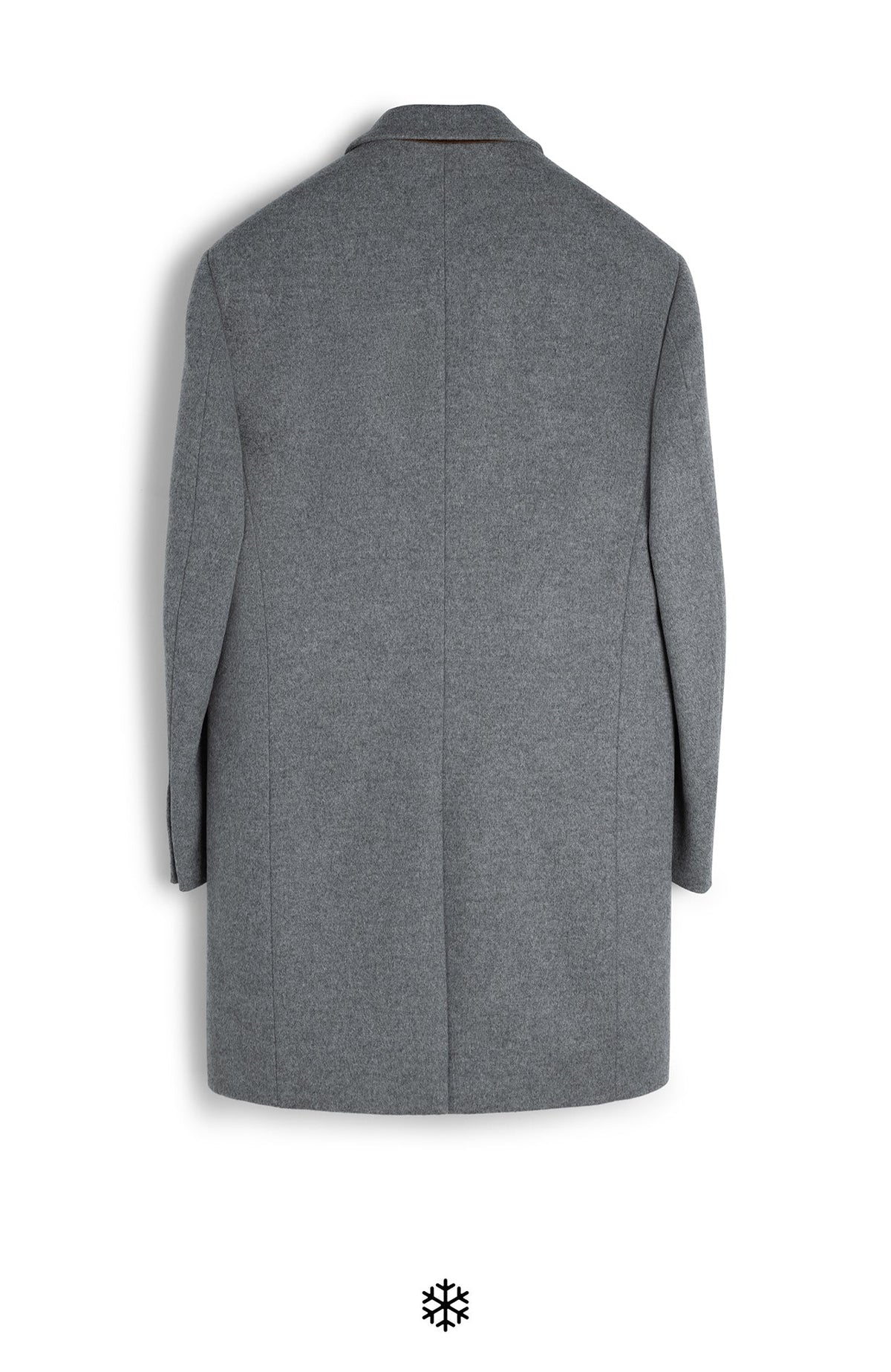SUTTON LIGHT GRAY WOOL OVERCOAT
