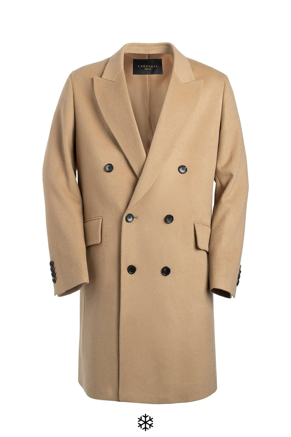 THOMAS WOOL & CASHMERE CAMEL OVERCOAT